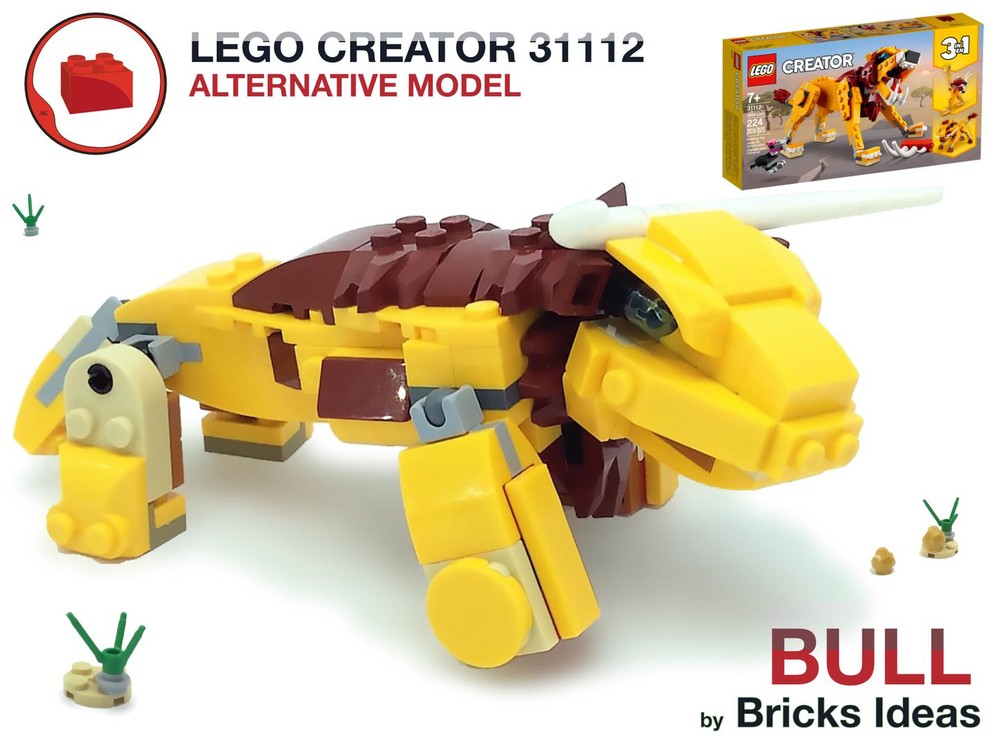 LEGO MOC Bull - Lego Creator 31112 by Bricks Ideas | Rebrickable ...