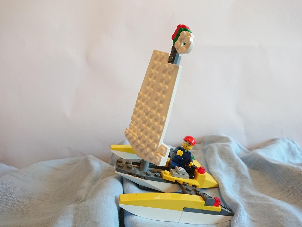 LEGO MOC Catamaran yacht - 3178 alternate by xqr_ | Rebrickable - Build ...