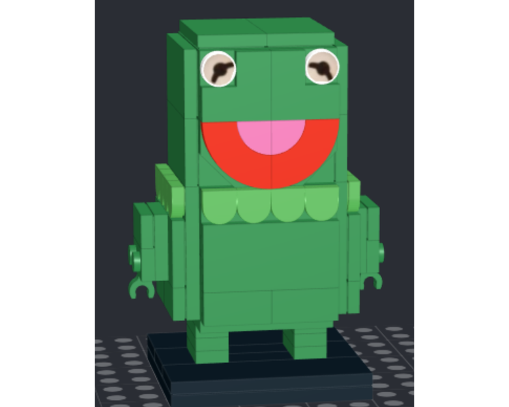 LEGO MOC Kermit the frog brickheadz by build the brick | Rebrickable ...