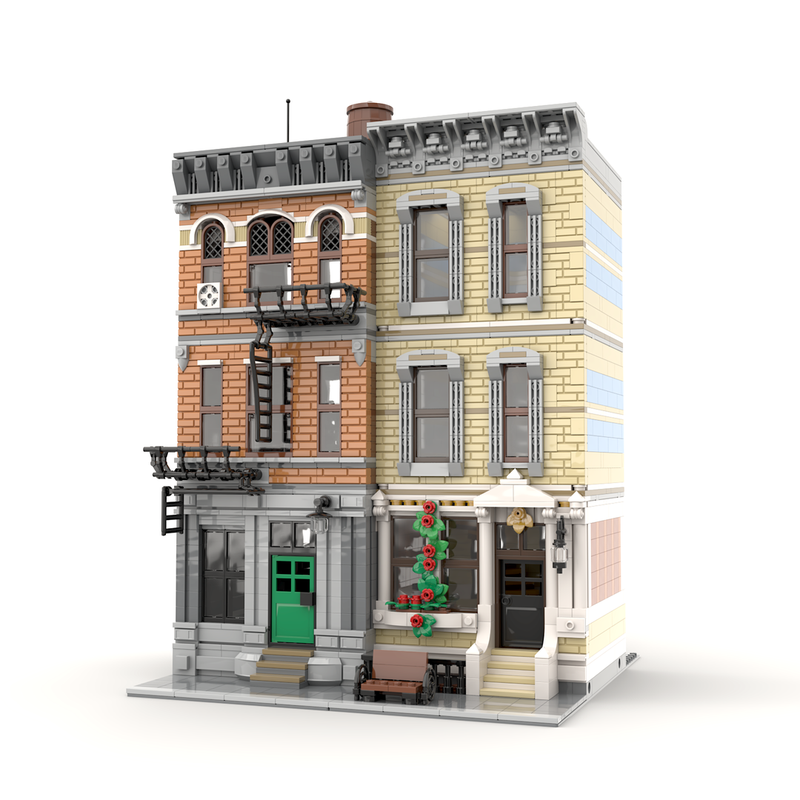 LEGO MOC Modular New Block City by HannibalJoost | Rebrickable - Build ...