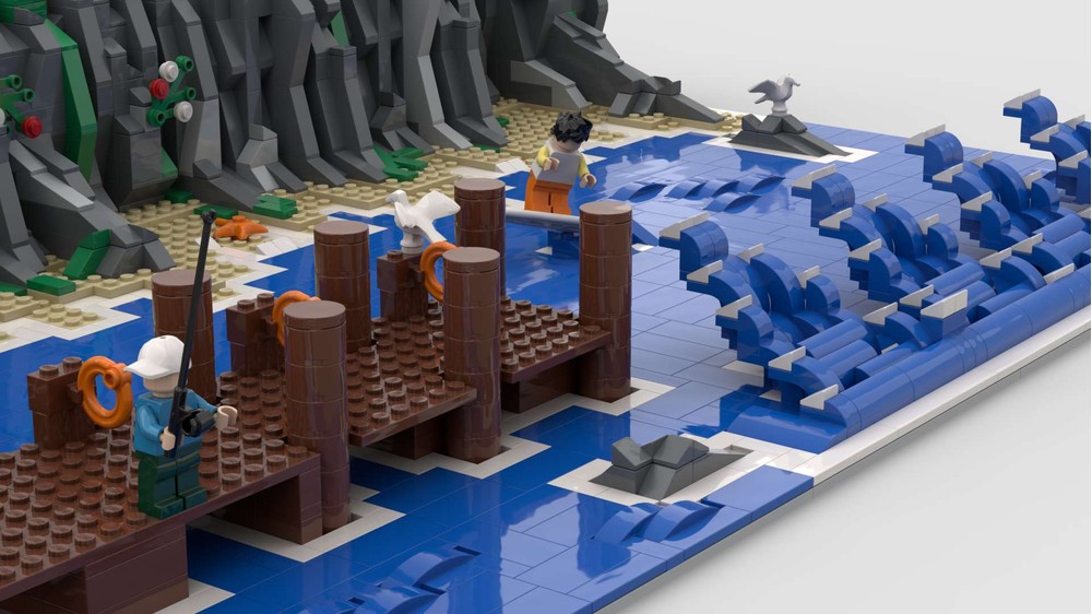LEGO MOC ----Seaside Dock by AcStudio | Rebrickable - Build with LEGO