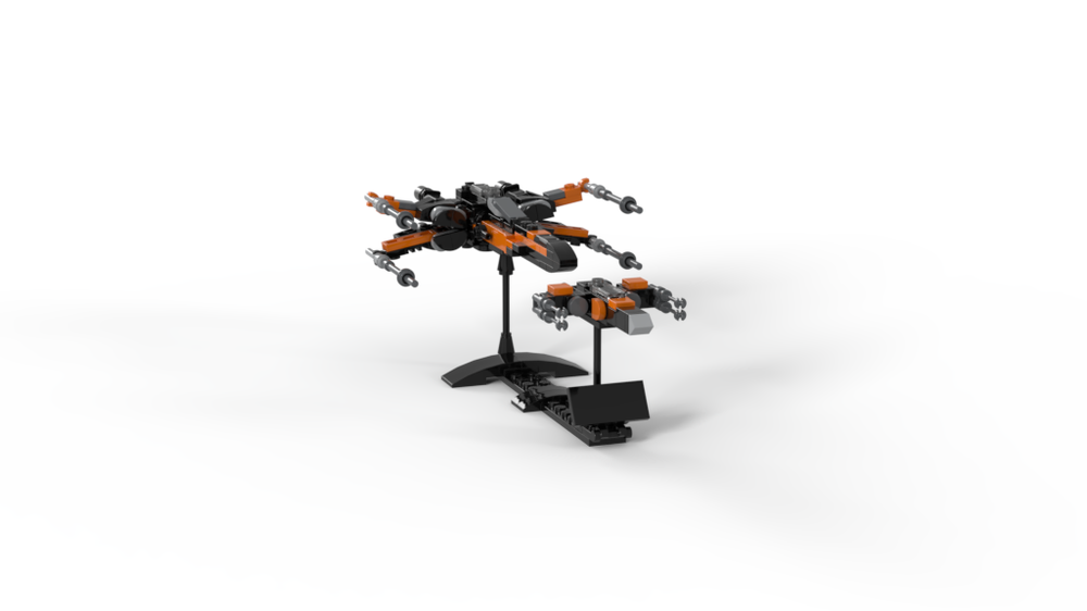 Lego Moc Miniandmicro Size T 70 Poe Damerons Starfighter Episode 8