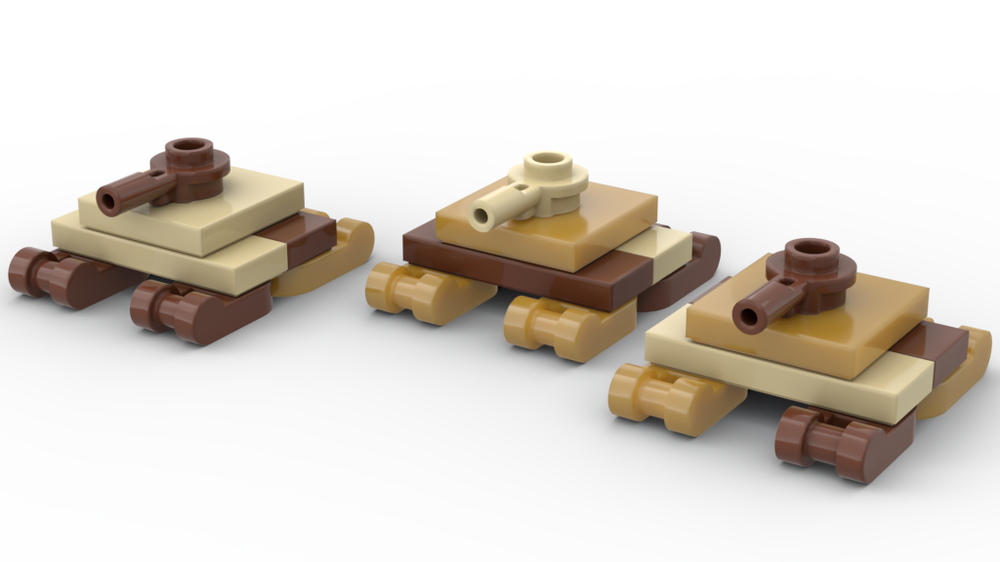 Lego Moc Nano Tanks Camoflaged By Dujk Rebrickable Build With Lego