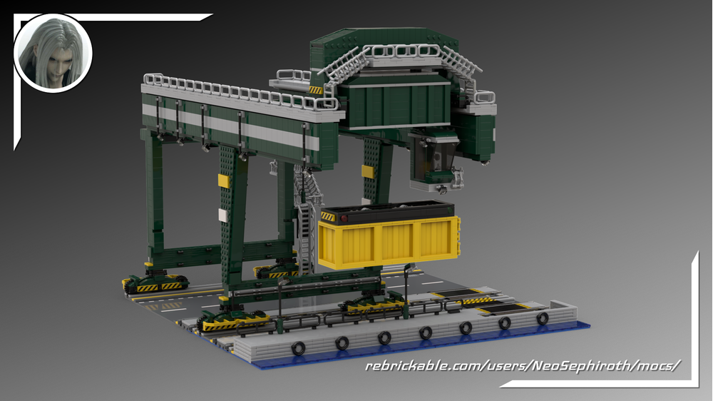 LEGO MOC Container Crane by NeoSephiroth | Rebrickable - Build with LEGO