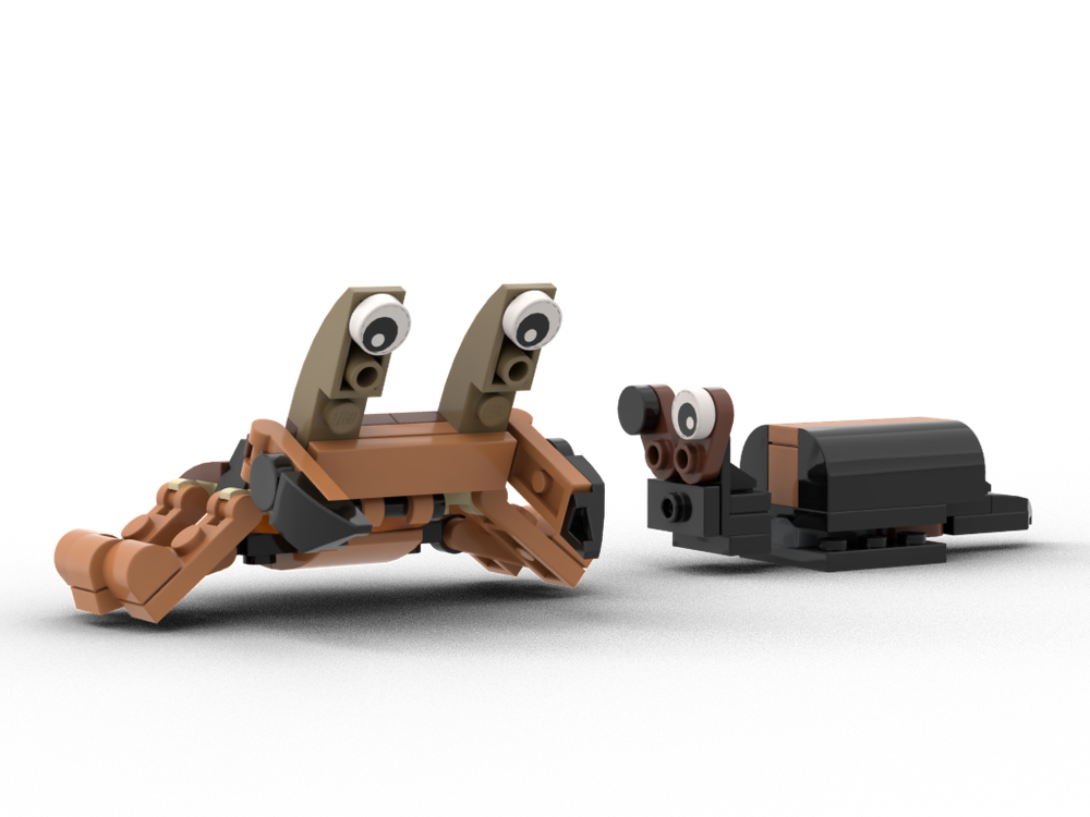 LEGO MOC Crab and snail (30578) by BriXperiMent | Rebrickable - Build ...