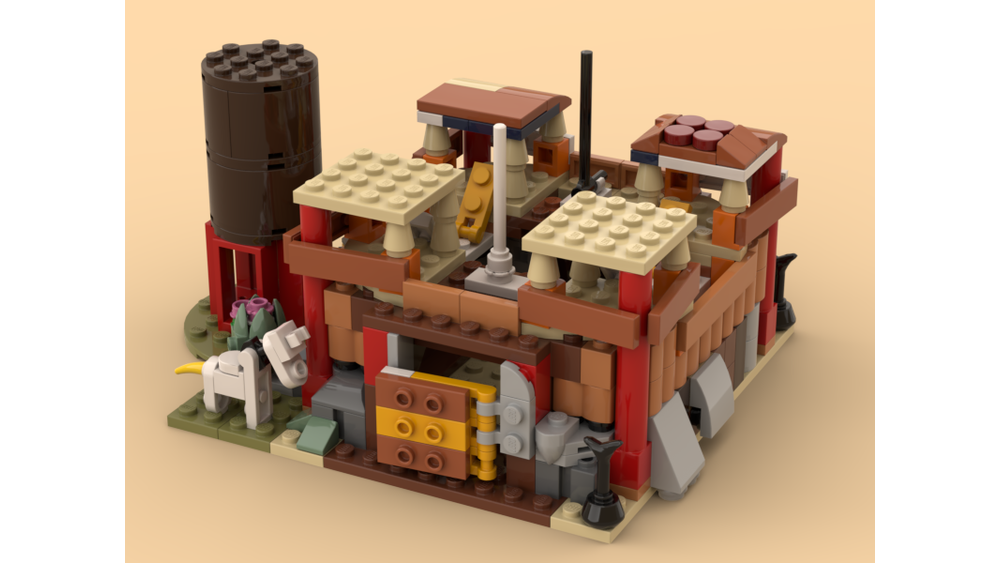 LEGO MOC Micro Western Fort by Dafeld | Rebrickable - Build with LEGO