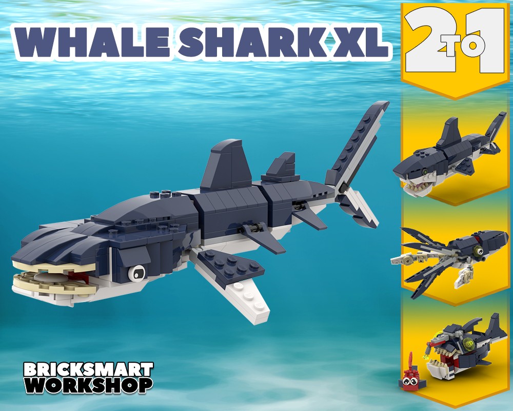 LEGO MOC Whale Shark XL 31088 2 to 1 by bricksmartworkshop ...