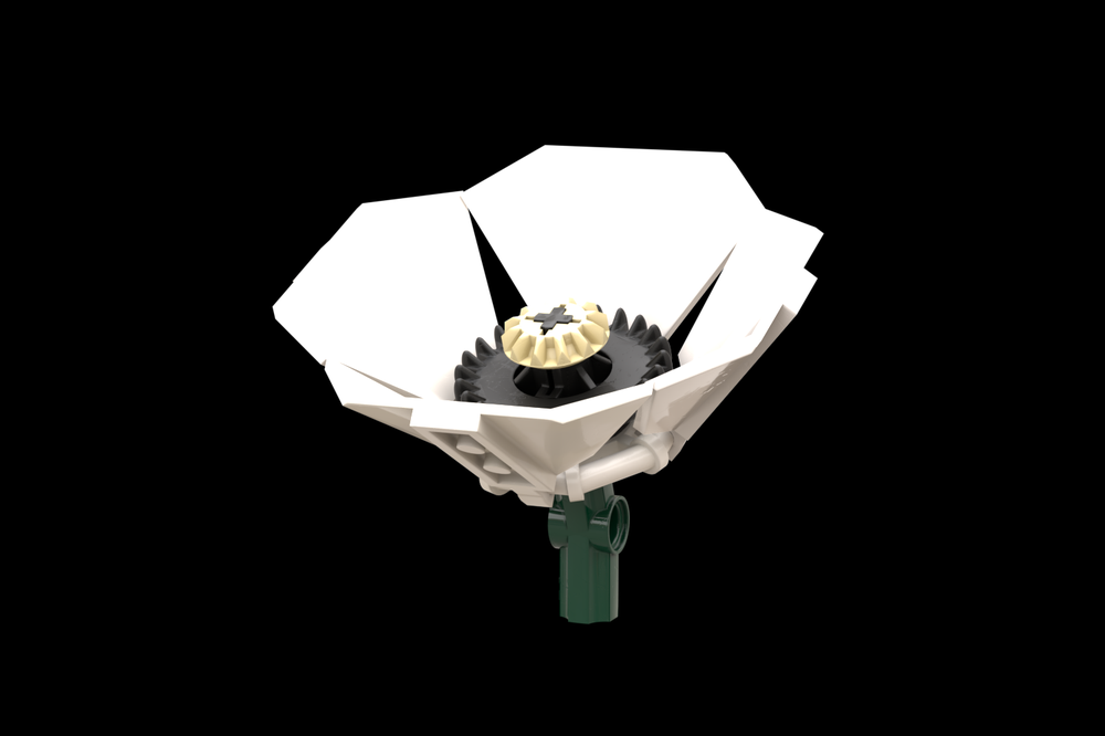 LEGO MOC a08a White Poppy - Ultimate Flower Collection by tmunz ...