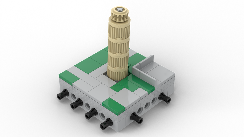 Lego Moc The Leaning Tower Of Pisa Nano Modular World By 2in1