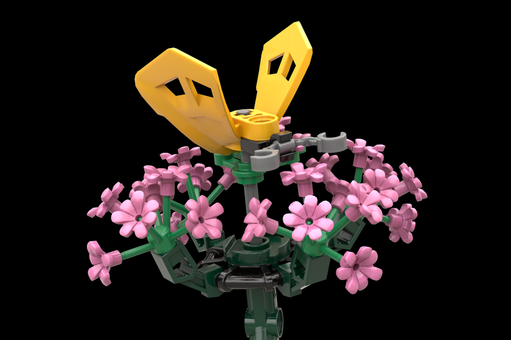Lego Moc A10 Statice And Brimstone Butterfly Ultimate Flower Collection