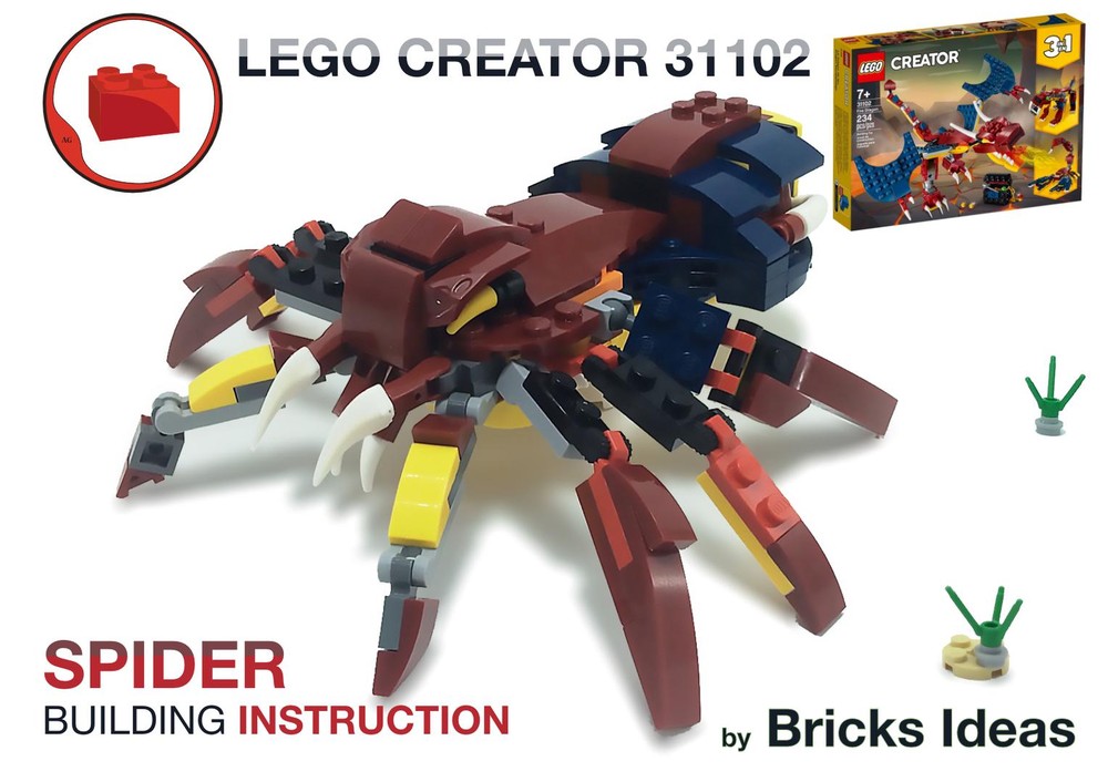 LEGO MOC Spider - Lego Creator 31102 by Bricks Ideas | Rebrickable ...