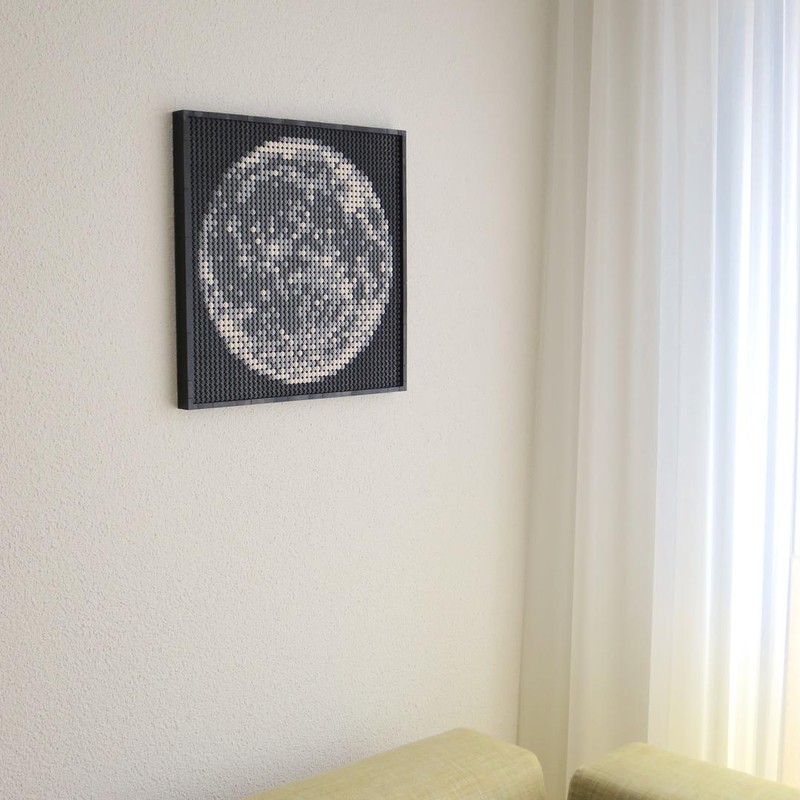 LEGO MOC-72341 Full Moon – Mosaic by lunabricks | Rebrickable - Build ...