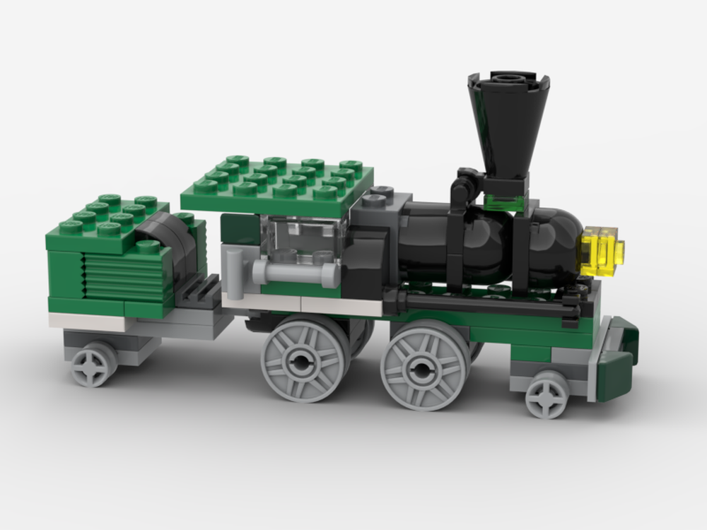 LEGO MOC Mini Train and Tender - 4837 by kjbrick | Rebrickable - Build ...