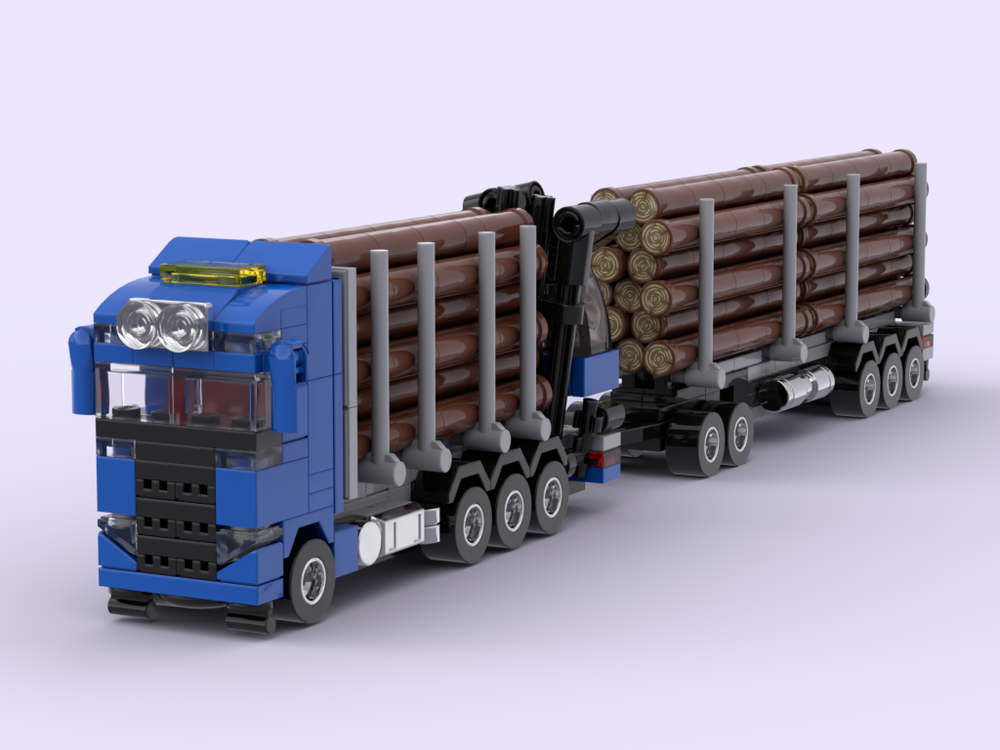 LEGO MOC Scania Scandinavian Logging Truck by Brickin Tom | Rebrickable ...