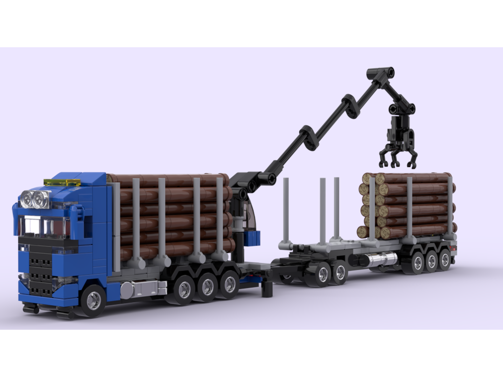 LEGO MOC Scania Scandinavian Logging Truck by Brickin Tom | Rebrickable ...