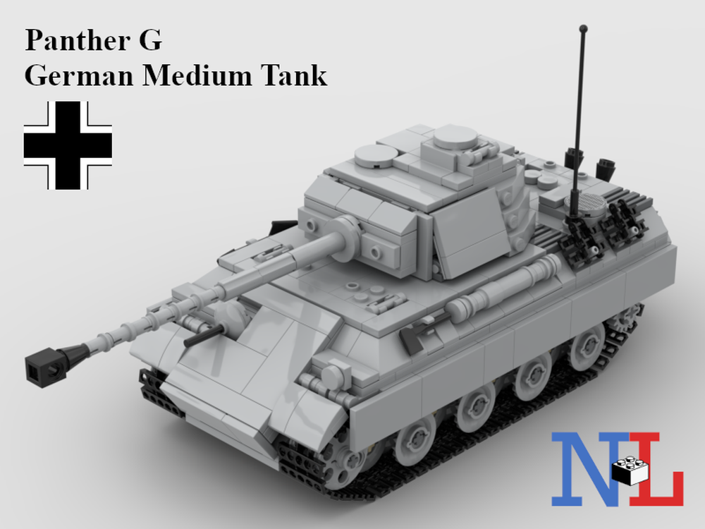 LEGO MOC WW2 Panther G German Tank by NLBricks | Rebrickable - Build ...