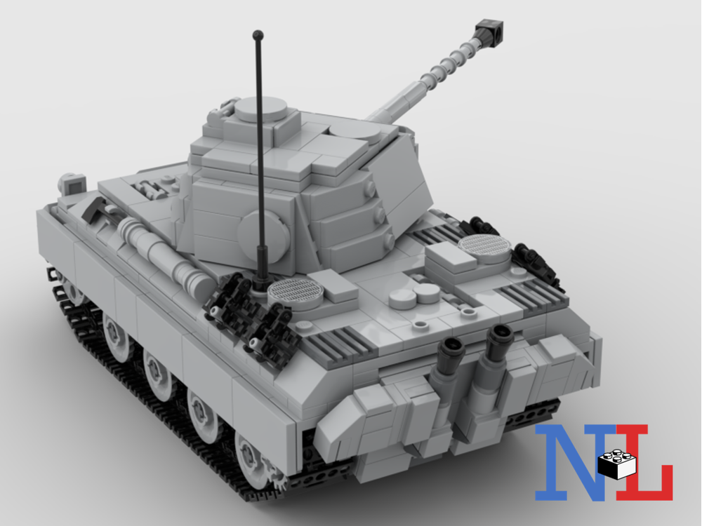 LEGO MOC WW2 Panther G German Tank by NLBricks | Rebrickable - Build ...