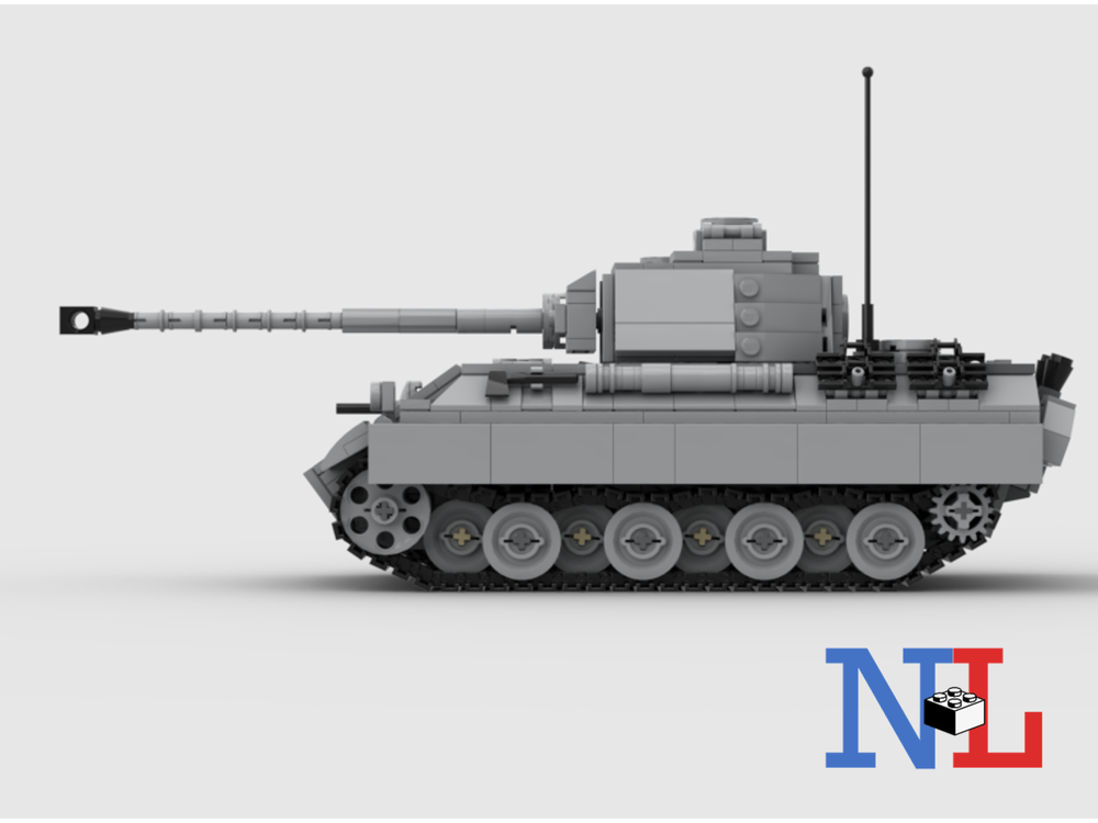 LEGO MOC WW2 Panther G German Tank by NLBricks | Rebrickable - Build ...
