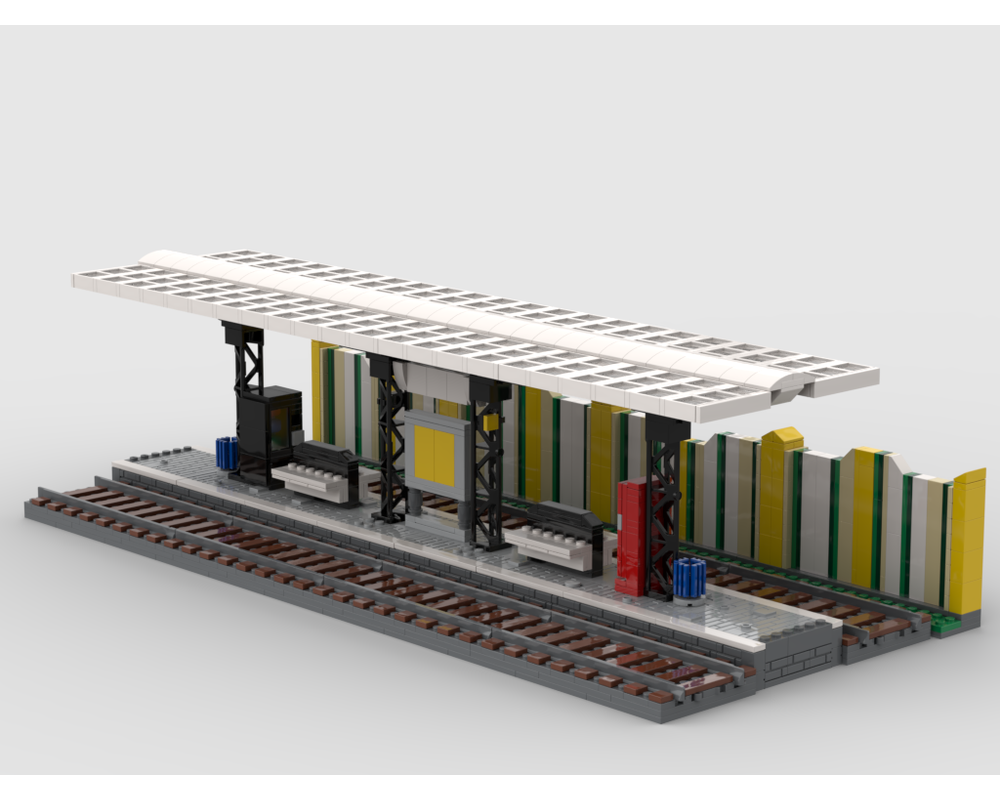 LEGO MOC Train station platform by rvn0516 | Rebrickable - Build with LEGO