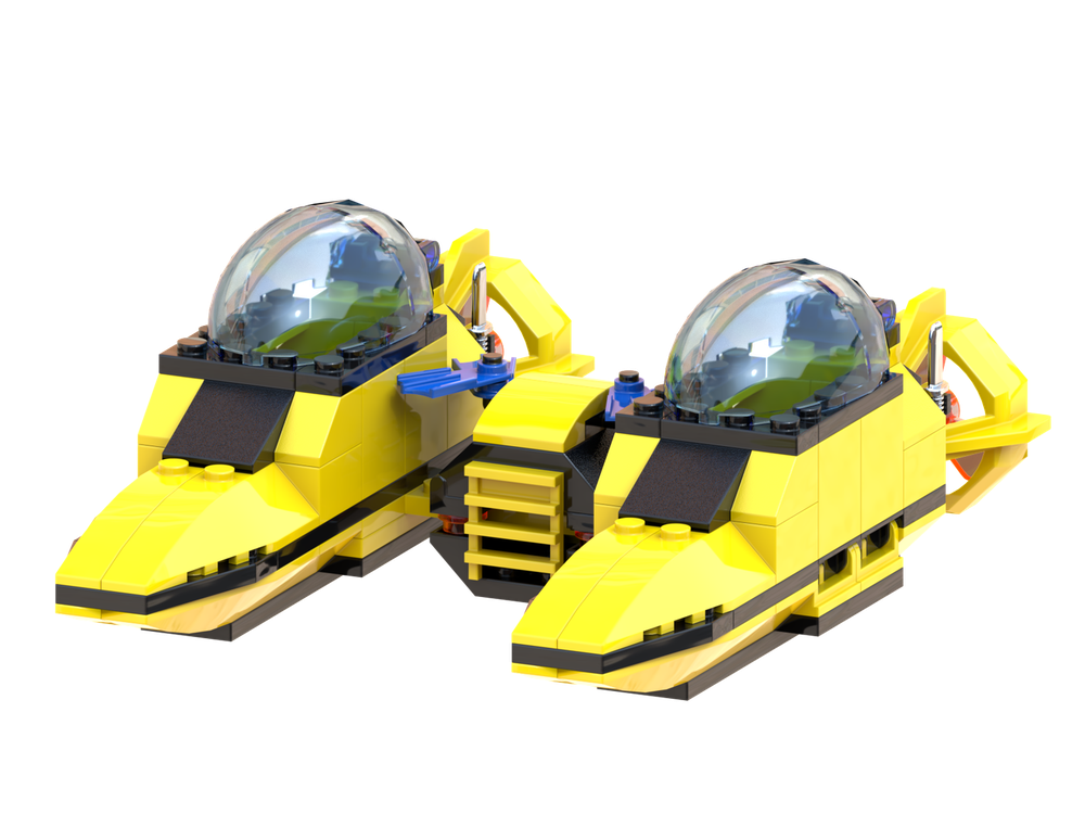 LEGO MOC Aqua - Twin-Pod Crystal Sub by Brick_Daniel | Rebrickable ...