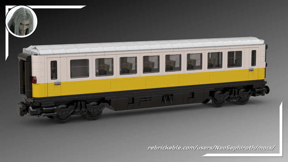 Lego Moc Lufthansa Express 2nd Class Passenger Wagon By Neosephiroth