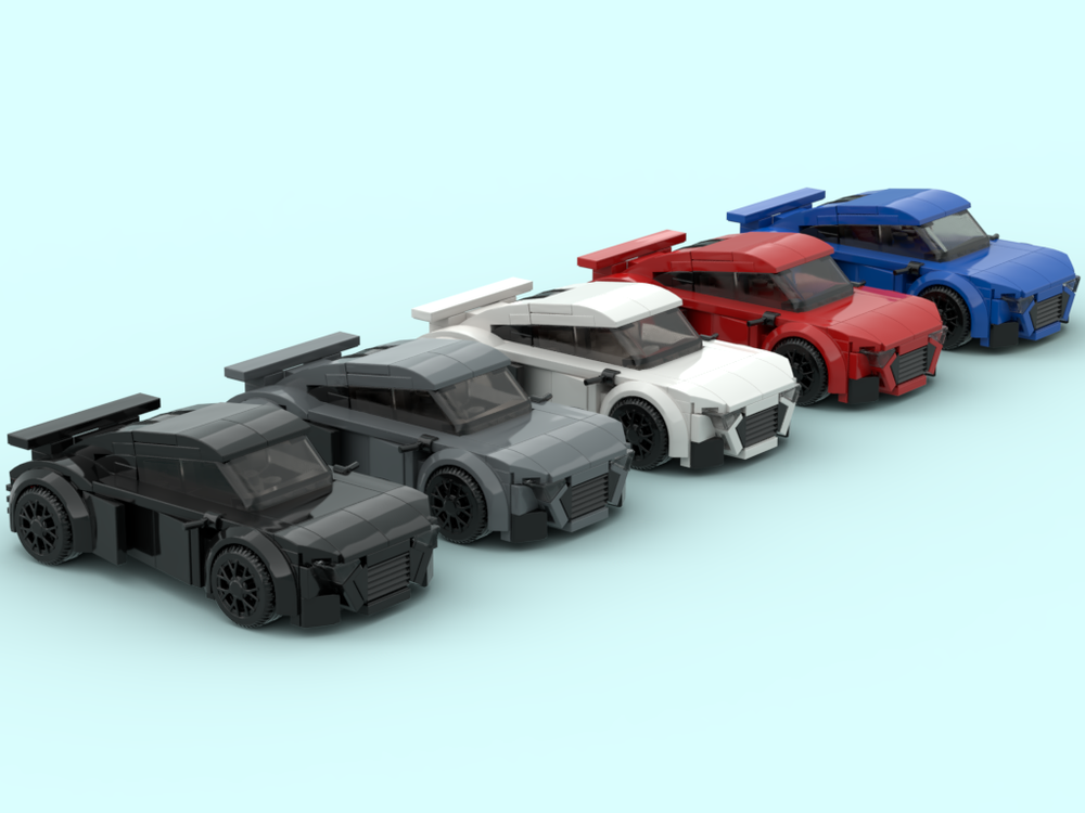 Lego Moc Audi R8 By Lnschmtt Rebrickable Build With Lego