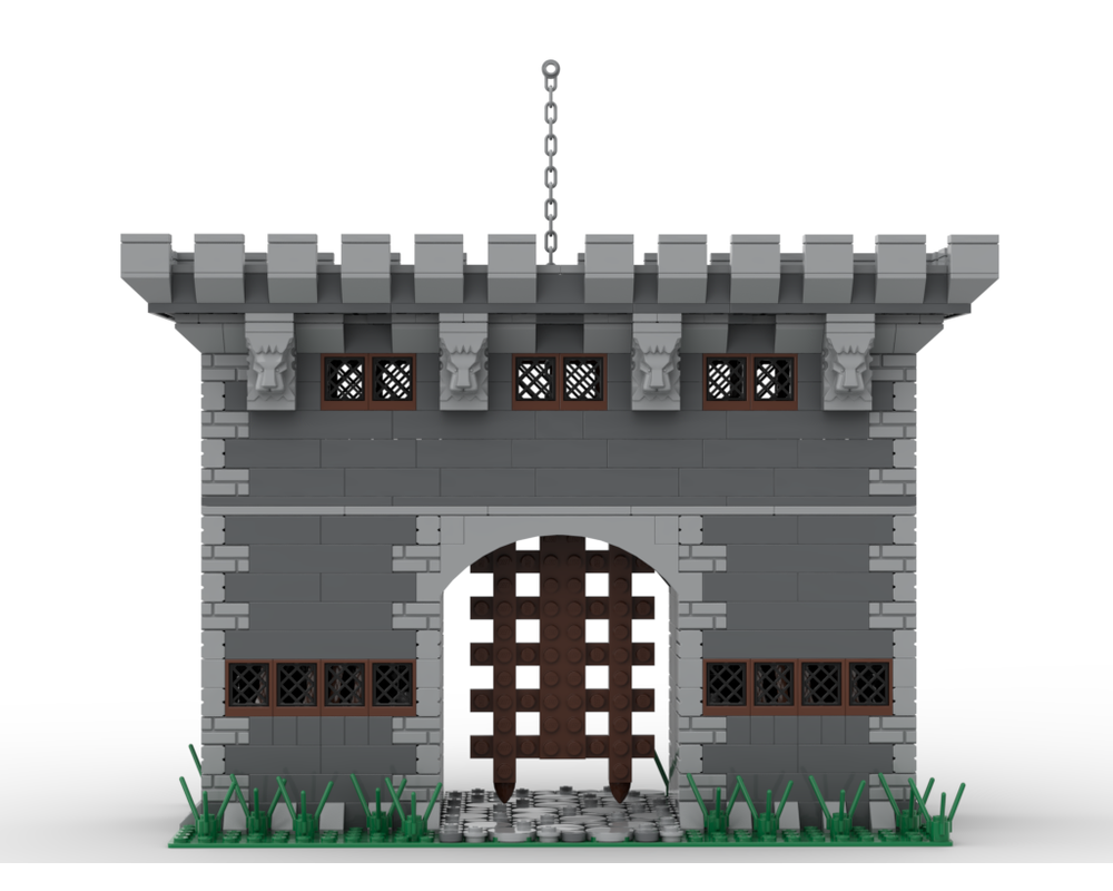 LEGO MOC Medieval Gate Tower by legoguy08 | Rebrickable - Build with LEGO