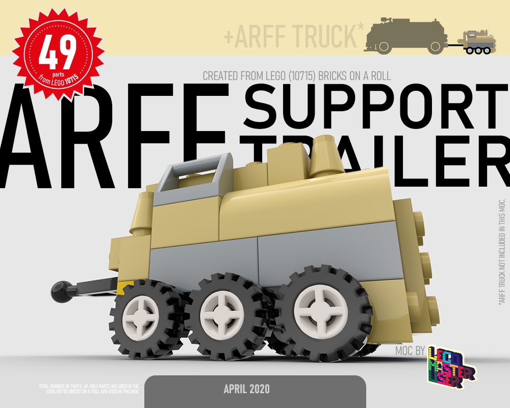 Lego Moc Arff Support Trailer By Legomasteruser Rebrickable Build
