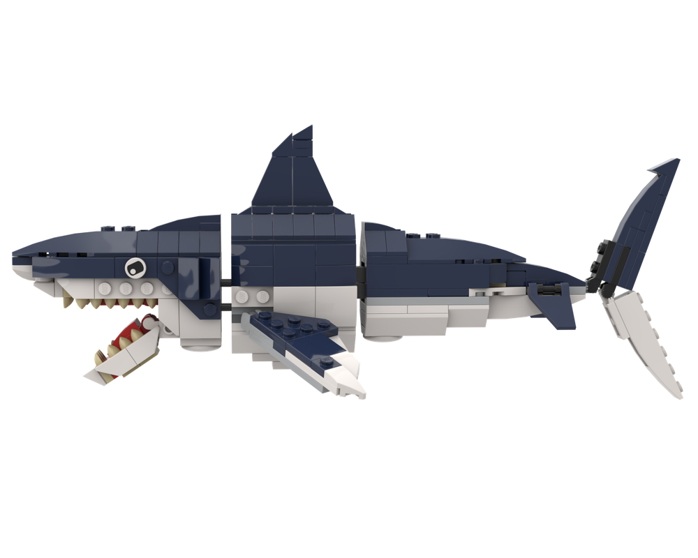 LEGO MOC Great White Shark XL 31088 2 to 1 by bricksmartworkshop ...