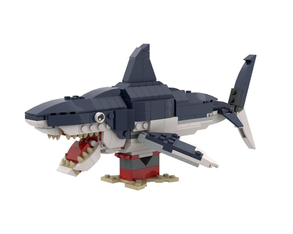 LEGO MOC Great White Shark XL 31088 2 to 1 by bricksmartworkshop ...