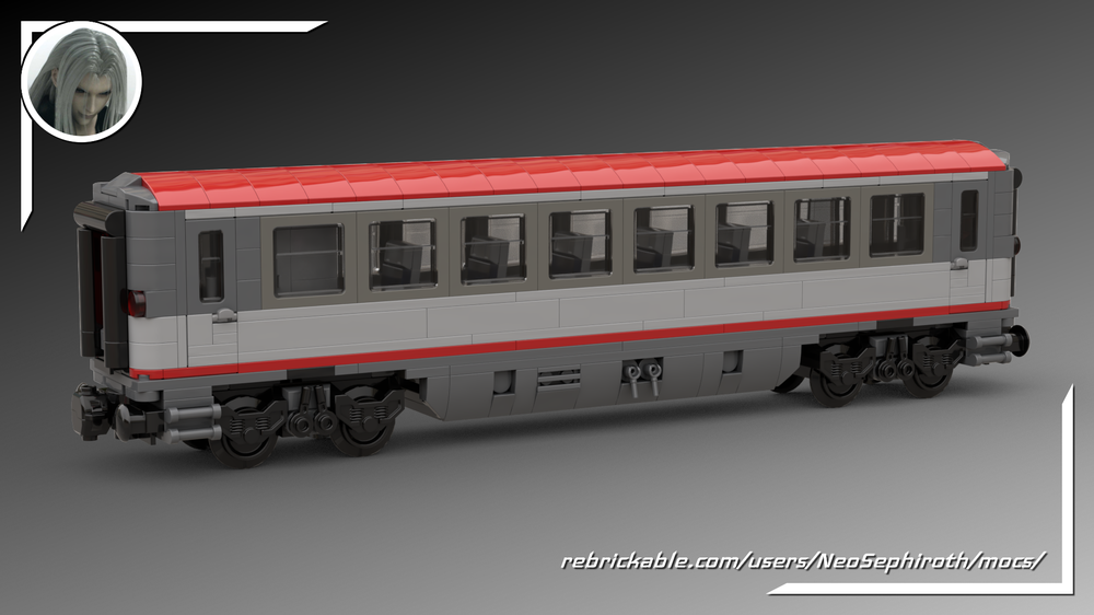 Lego Moc Öbb 2nd Class Passenger Wagon By Neosephiroth Rebrickable