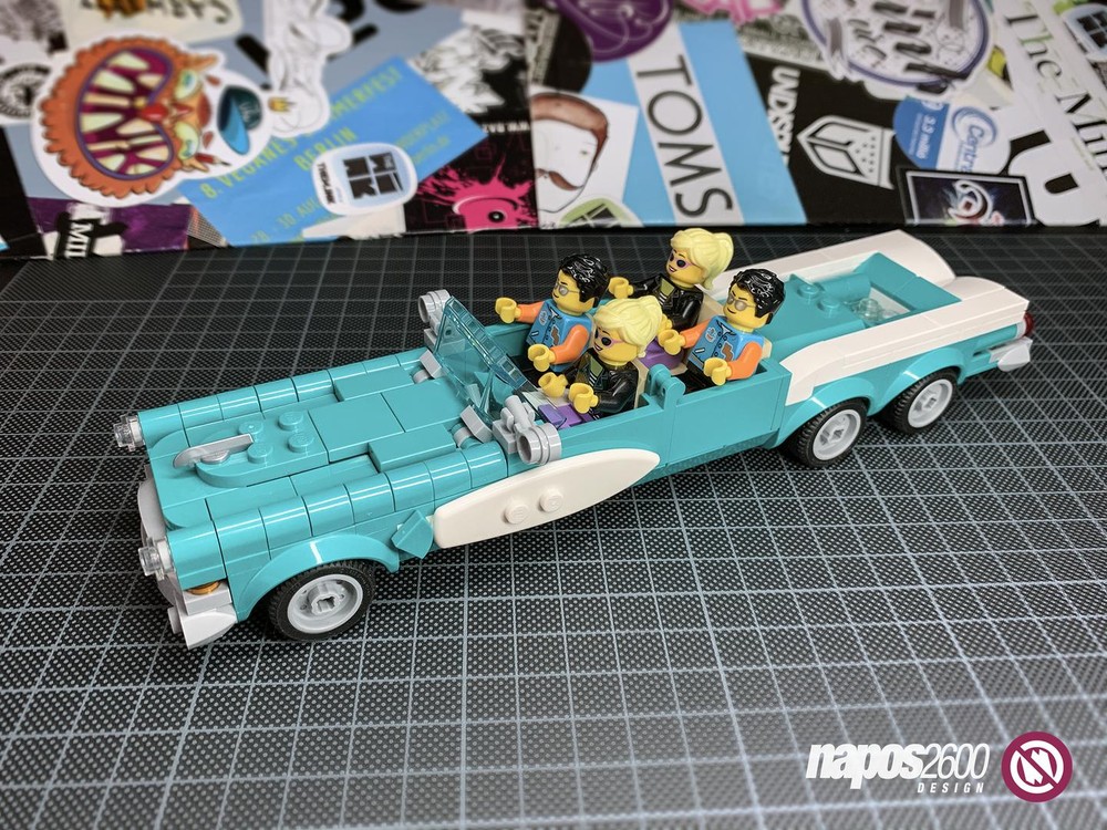 Lego Moc Vintage Limousine By Napos2600 Rebrickable Build With Lego