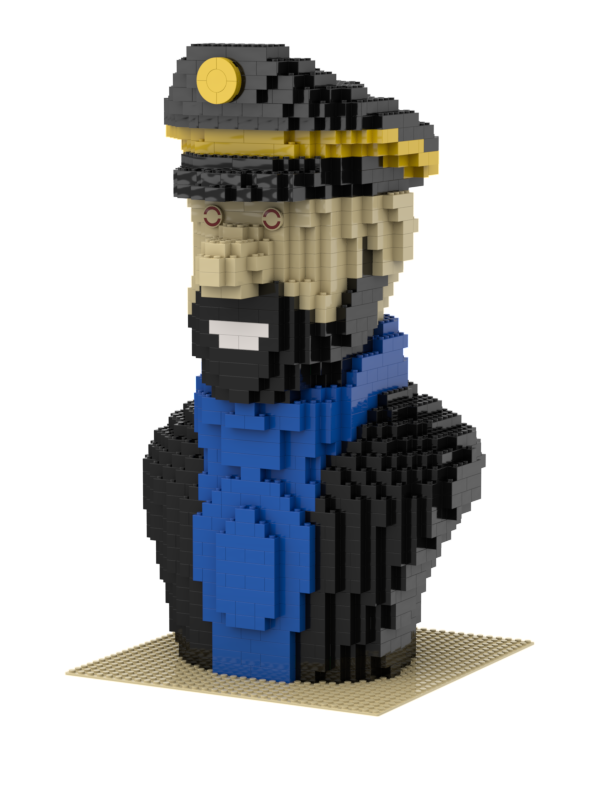 Lego Moc Captain Archibald Haddock Bust Torso Statue By Joris310