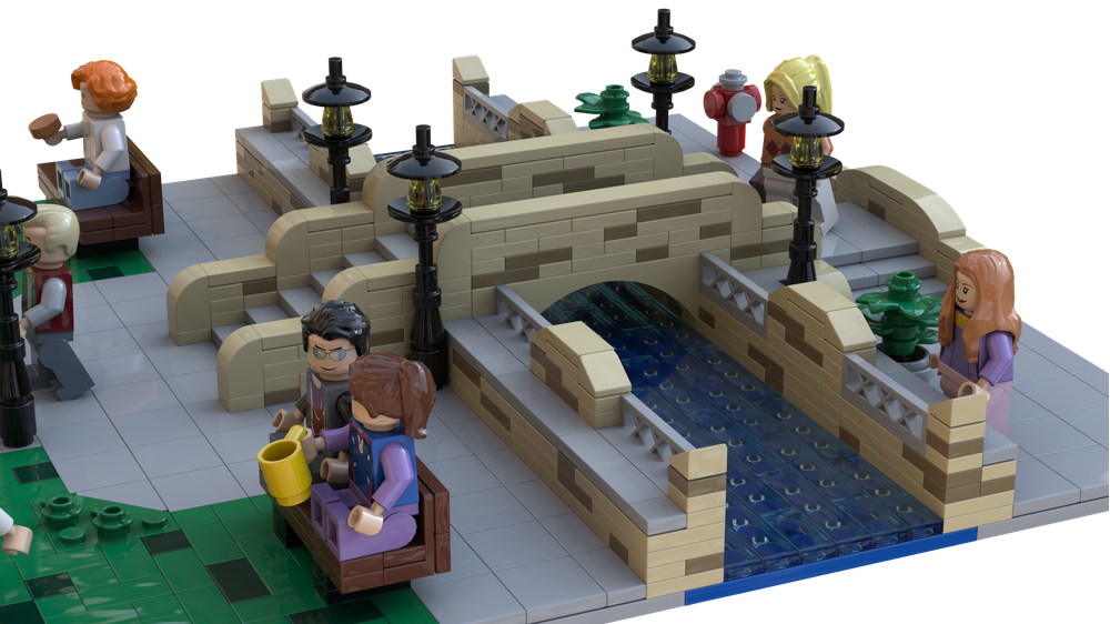 LEGO MOC Park and street canal by legoalfactotum | Rebrickable - Build ...