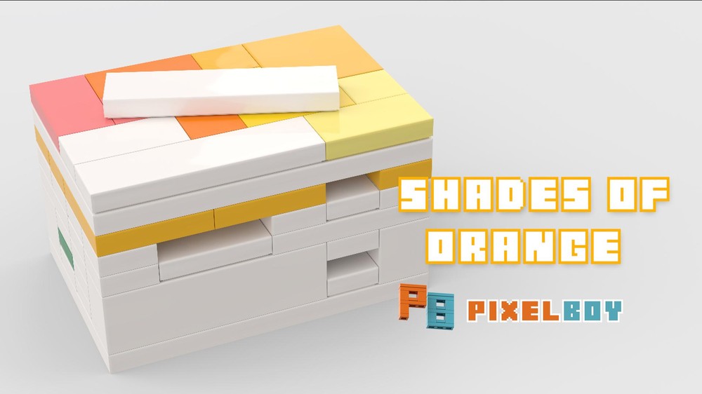 LEGO MOC Shades of orange by pixelboy267 | Rebrickable - Build with LEGO