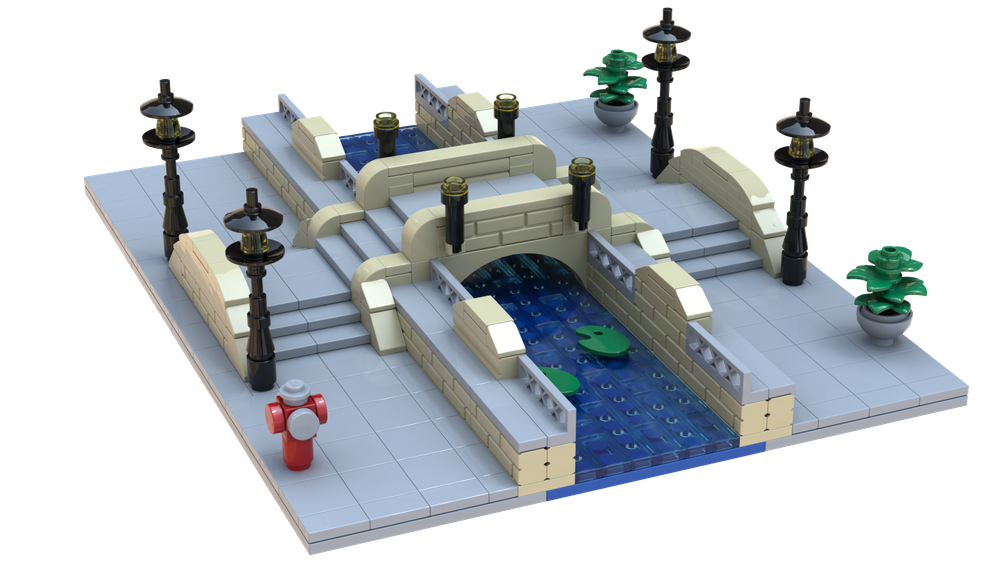 LEGO MOC A Small Street with a Water Canal by legoalfactotum ...