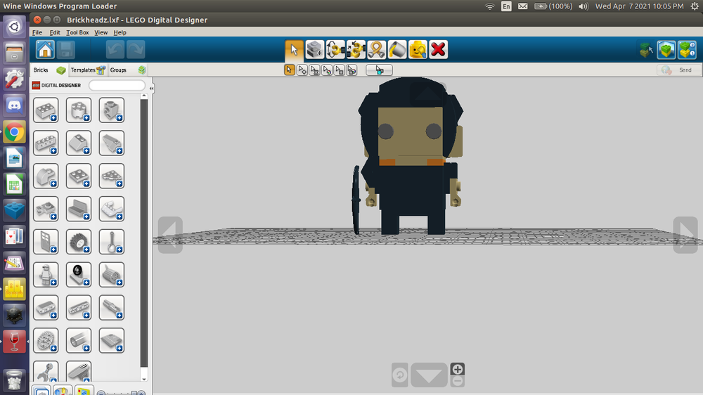 LEGO MOC Katniss Everdeen Brickheadz by Elipopre | Rebrickable - Build ...