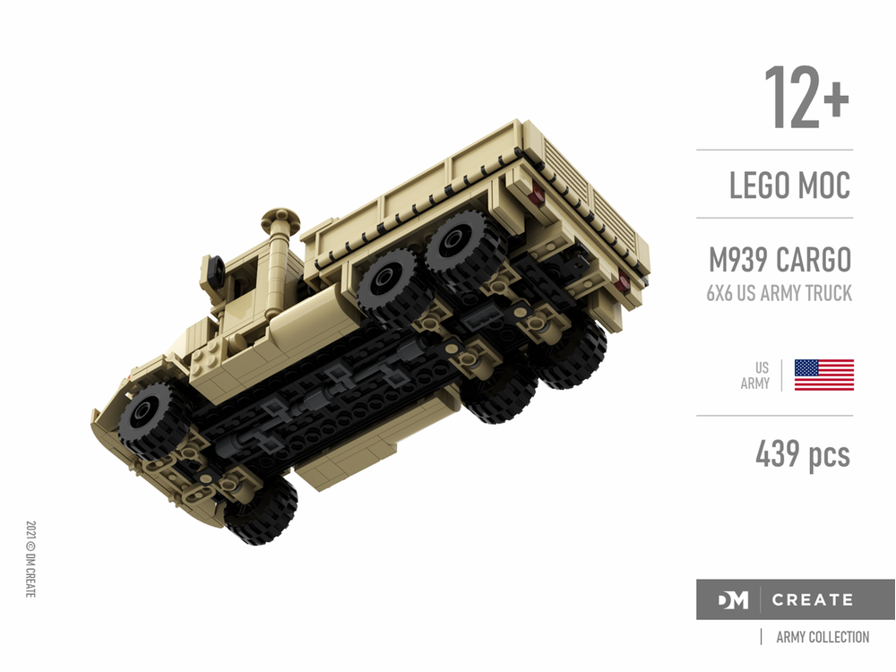 LEGO MOC Army collection - M939 Cargo - 6x6 US Army truck by DMcreate ...
