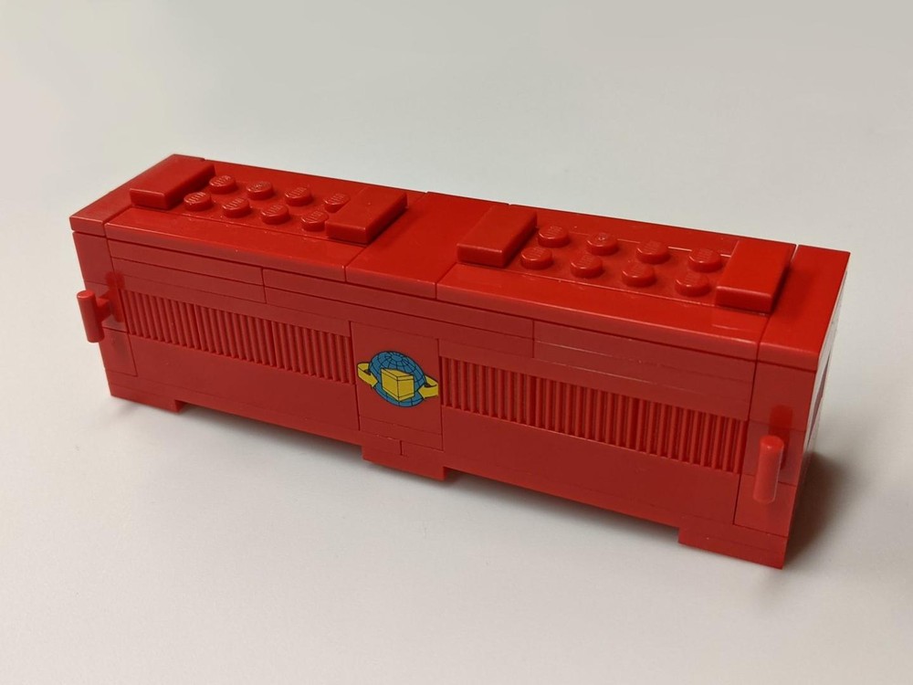 Lego Moc 16l Shipping Container By Galaxy 12 Imports Rebrickable