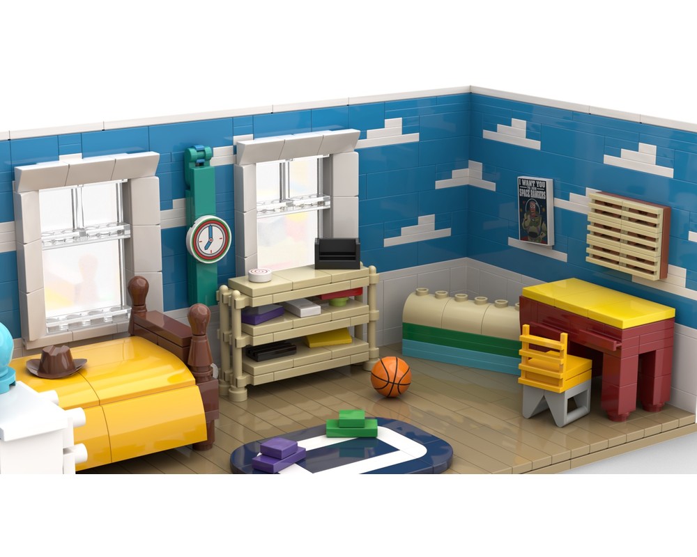 LEGO MOC Toy Story Andy's Room by OneBrickPony | Rebrickable - Build ...
