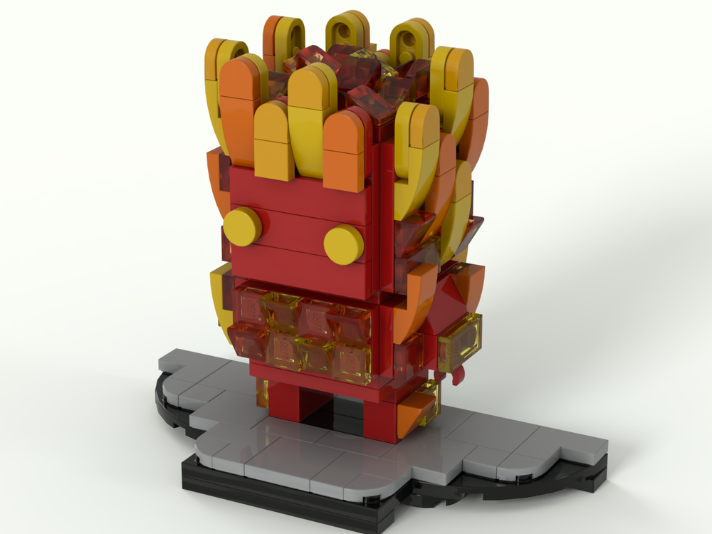 LEGO MOC Fantastic 4 Johnny Storm aka Human Torch Brickheadz by ...