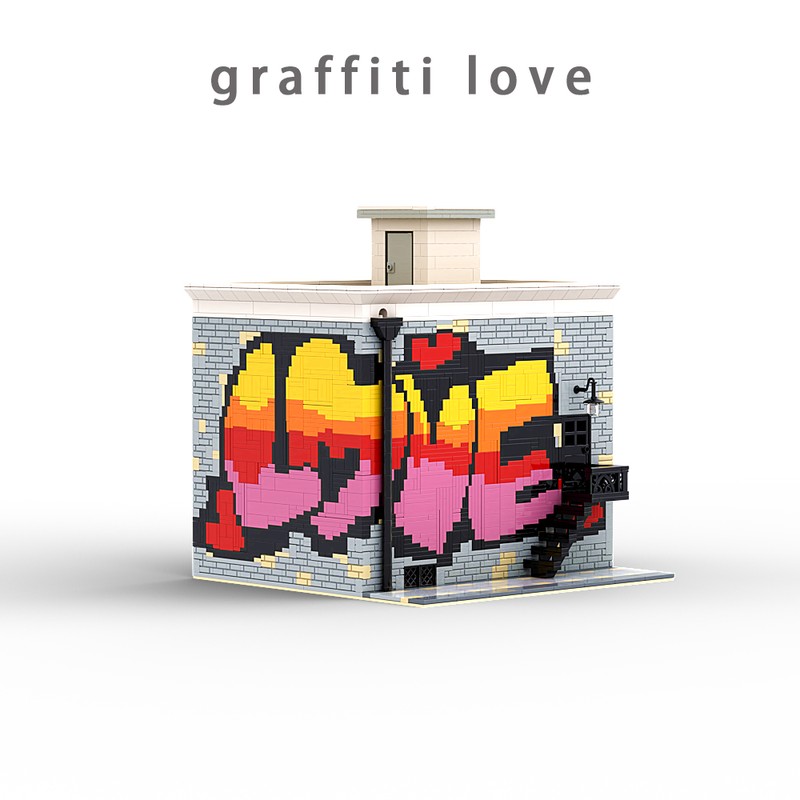 LEGO MOC graffiti love by xiaowang | Rebrickable - Build with LEGO