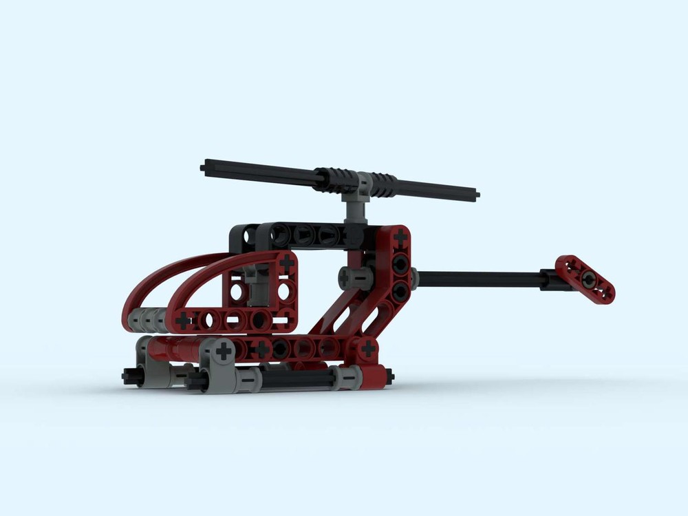 Lego Moc Red Helicopter By Viernes Rebrickable Build With Lego