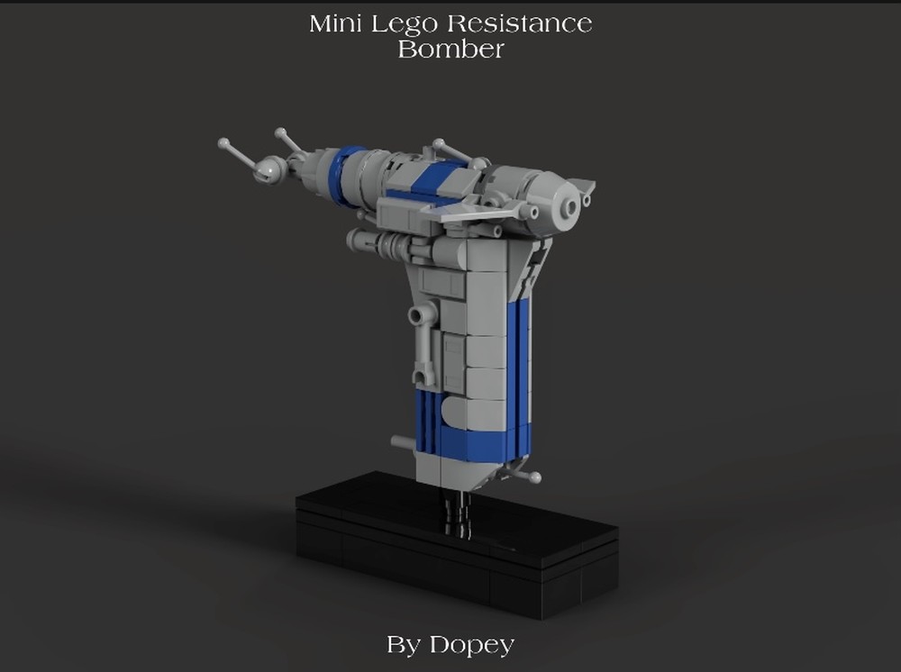 LEGO MOC Mini scale R Bomber by Dopey1479 | Rebrickable - Build with LEGO