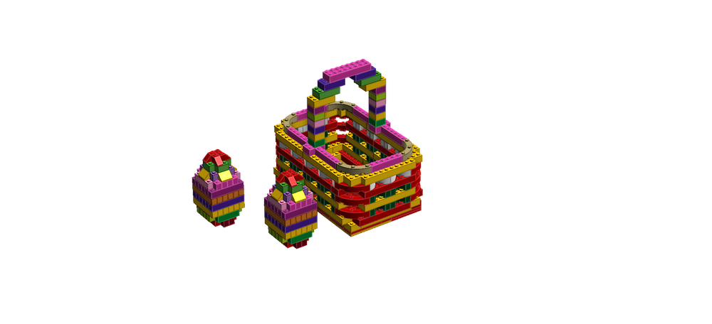 LEGO MOC Easter-Egg Basket by Lego Missy | Rebrickable - Build with LEGO