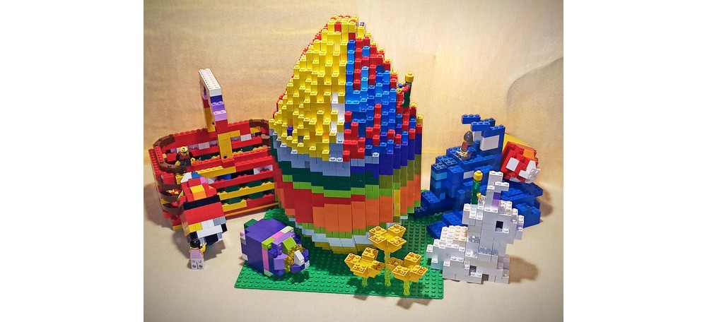 LEGO MOC Easter-Egg Basket by Lego Missy | Rebrickable - Build with LEGO