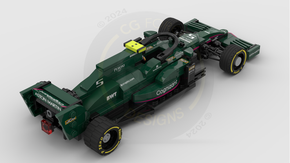 LEGO MOC F1 Aston Martin AMR21 by CGForceDesigns | Rebrickable - Build ...