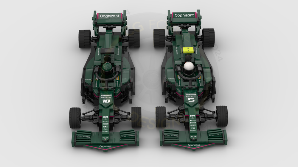 LEGO MOC F1 Aston Martin AMR21 by CGForceDesigns | Rebrickable - Build ...