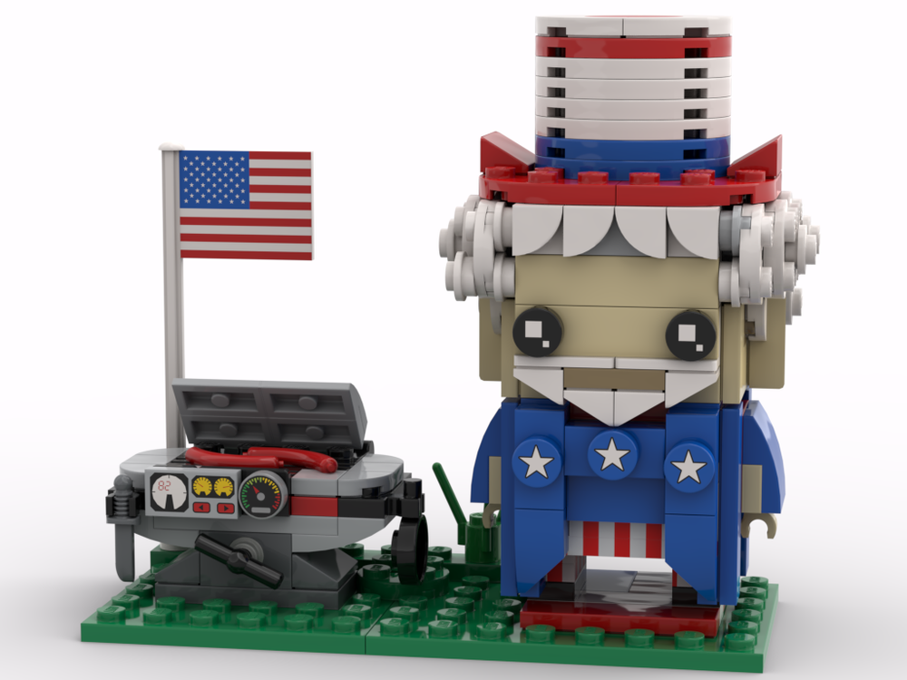 LEGO MOC America Uncle Sam by GetMeBricked | Rebrickable - Build with LEGO