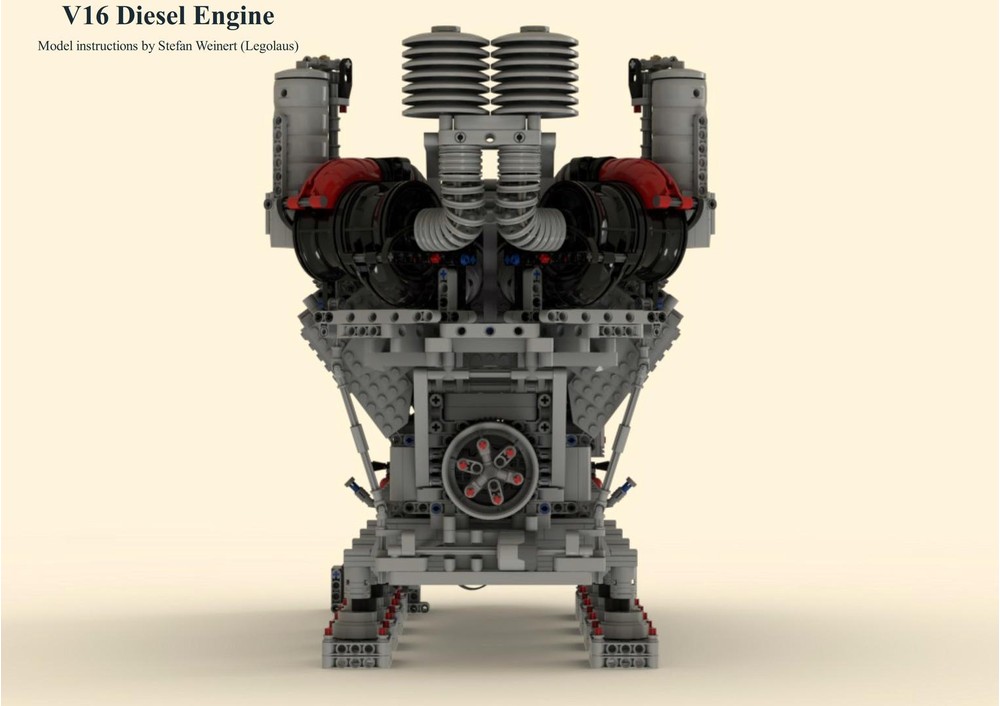 LEGO MOC V16 Diesel Engine by legolaus | Rebrickable - Build with LEGO LEGO MOC V16 Diesel Engine by legolaus | Rebrickable - Build with LEGO